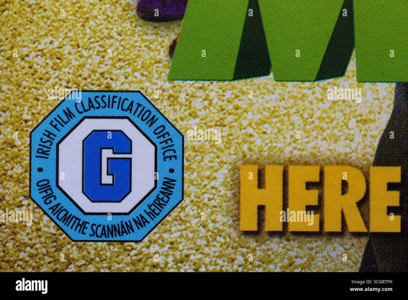 G rating on DVD case G Film censor's office Stock Photo - Alamy