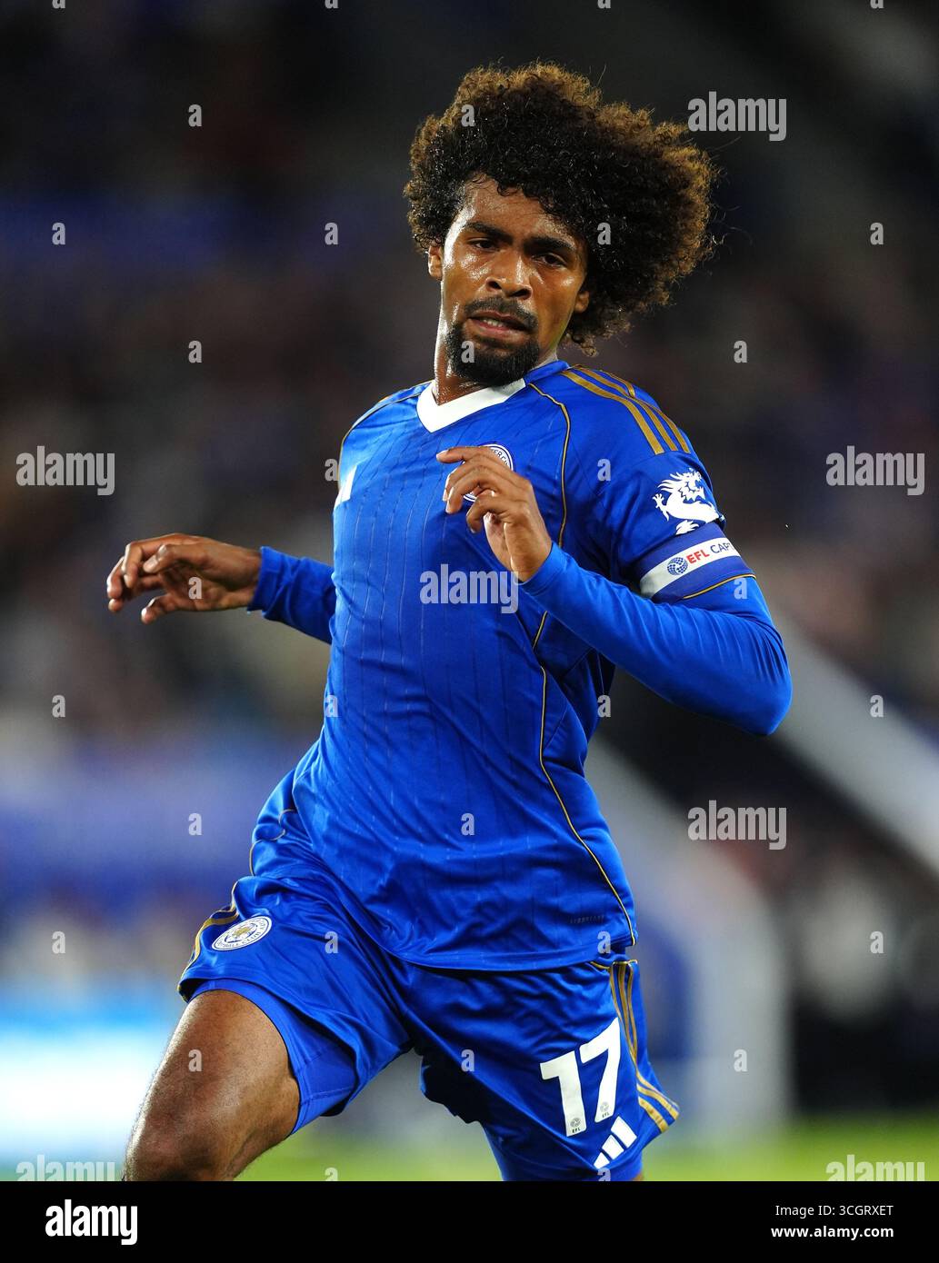 Leicester City's Hamza Choudhury in action during the Sky Bet ...