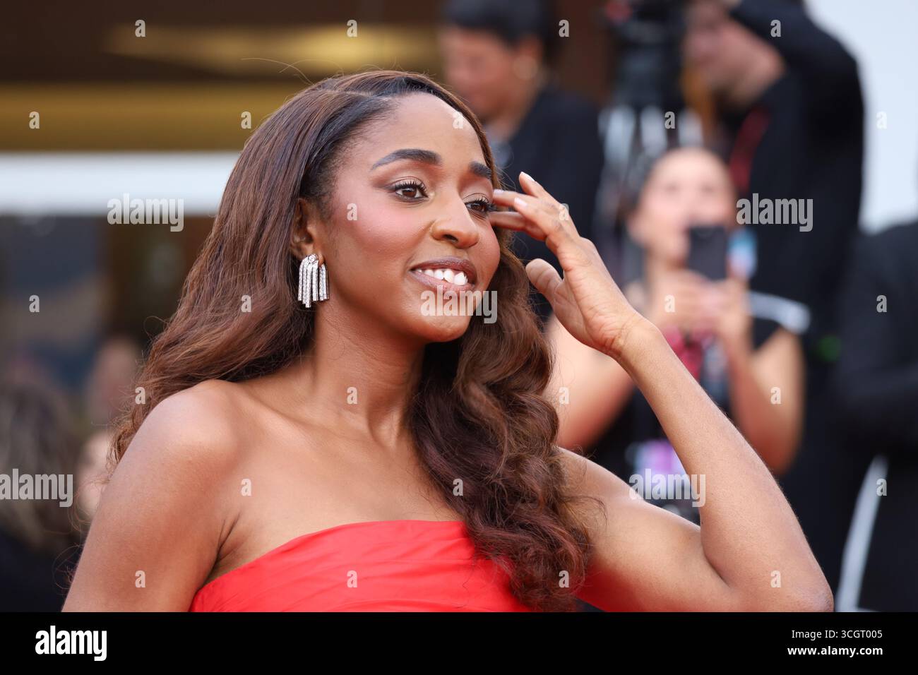 Venice, Italy, 29th August, 2025. Ayo Edebiri arriving on the red ...