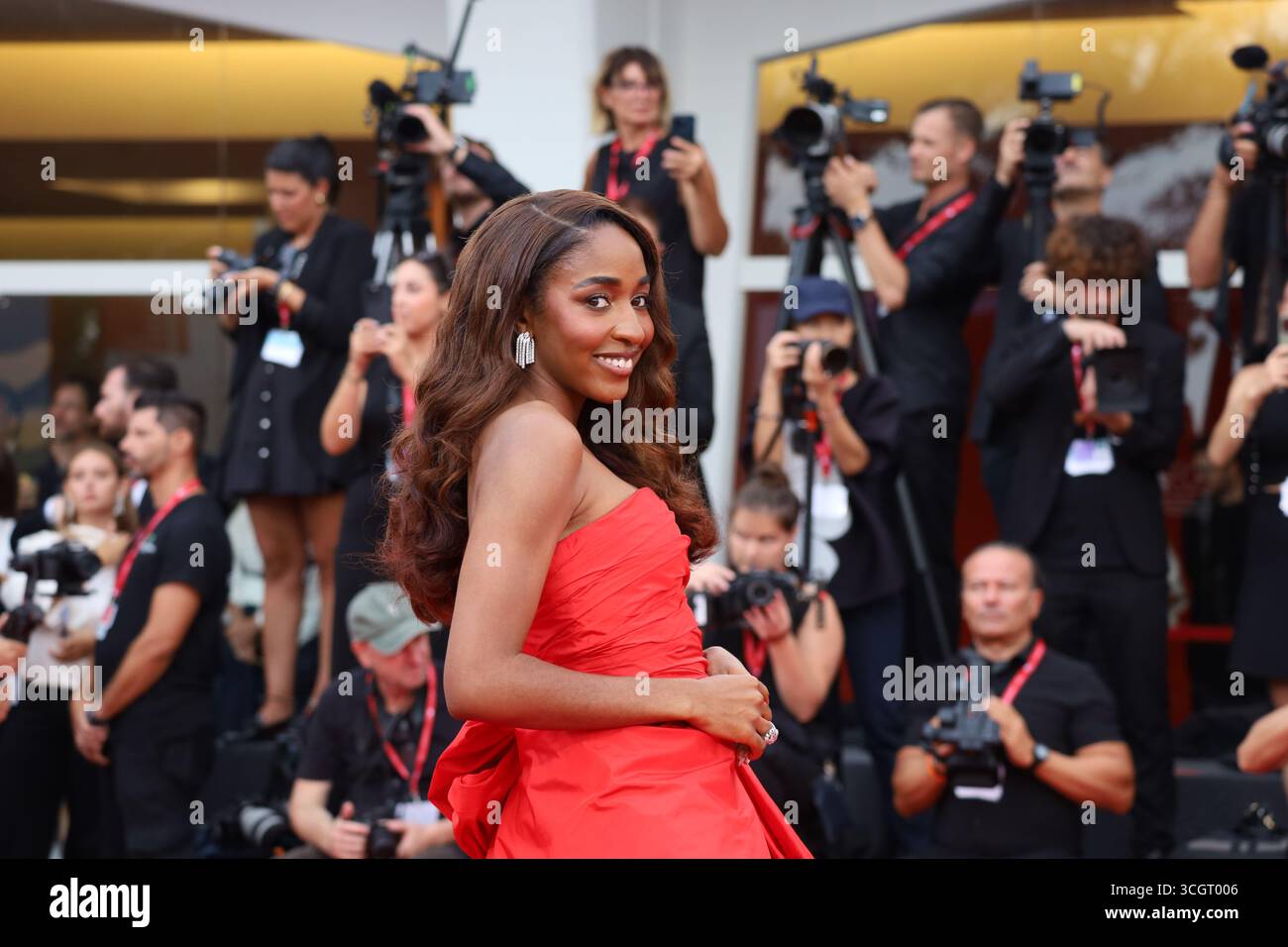 Venice, Italy, 29th August, 2025. Ayo Edebiri arriving on the red ...
