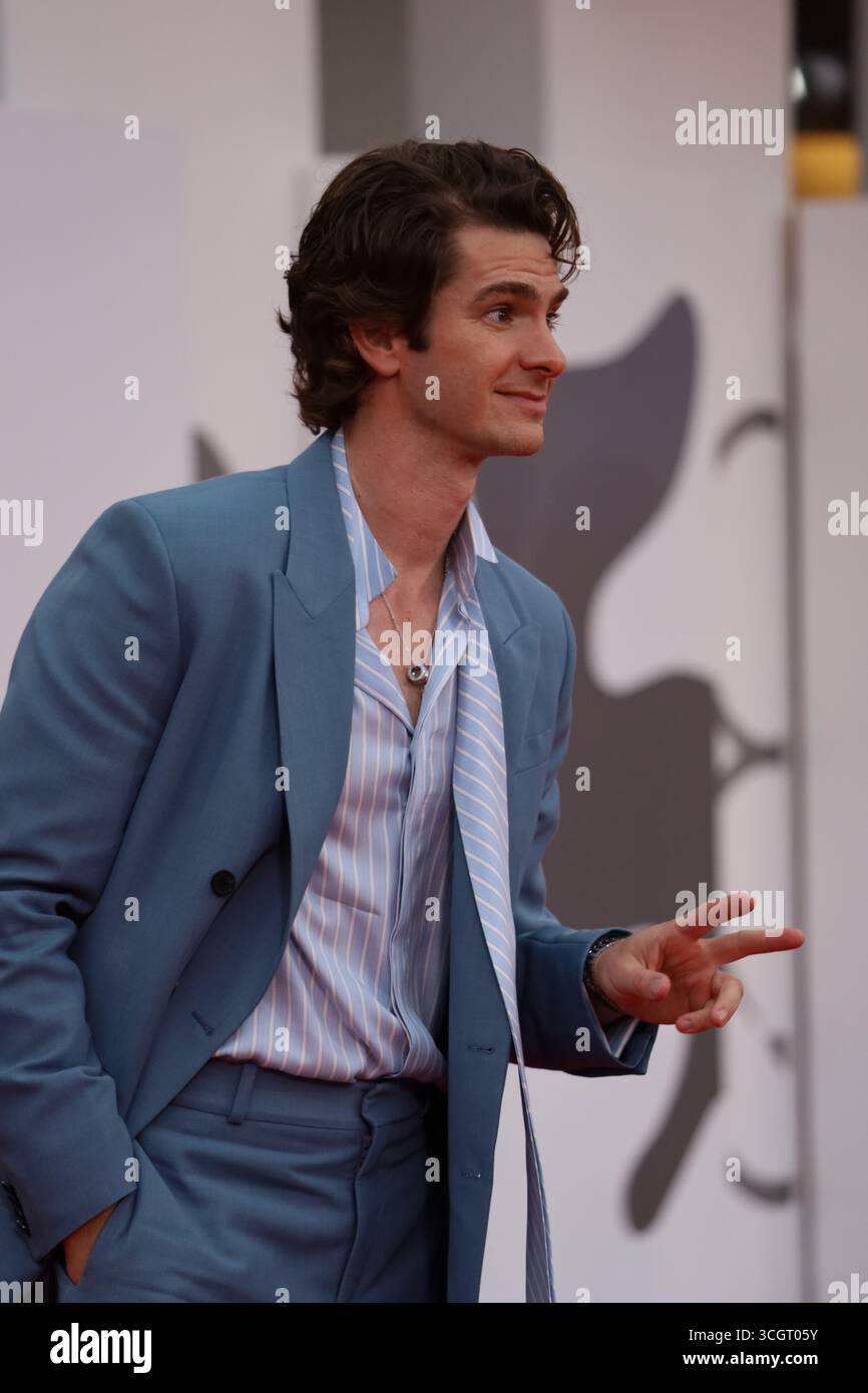 Venice, Italy, 29th August, 2025. Andrew Garfield arriving on the red ...