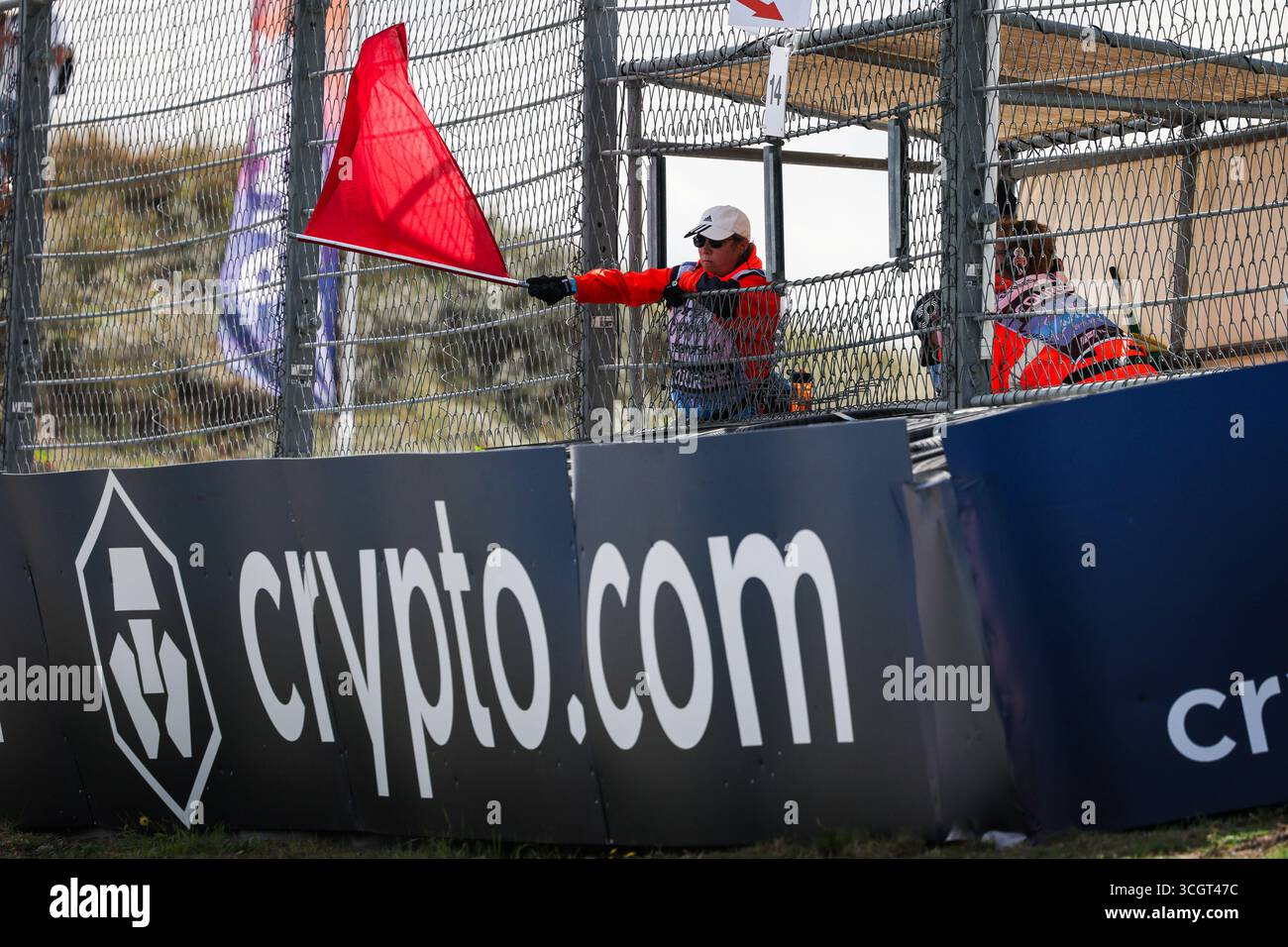 Track marshal waves red flag, F1 Grand Prix of the Netherlands at ...