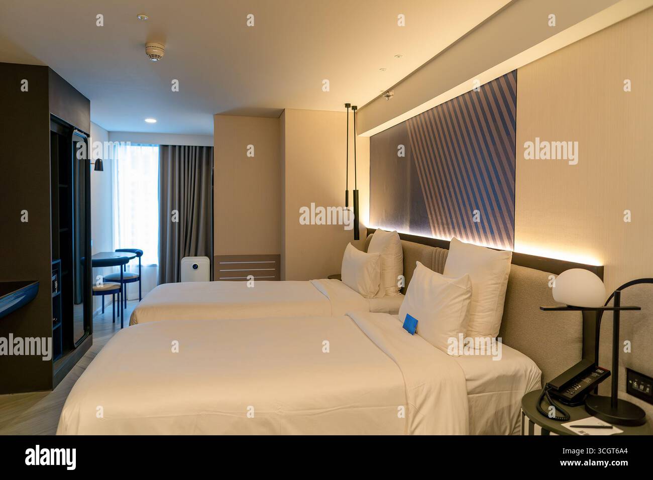 Bangkok, Thailand - October 14, 2024: an interior view of a guest room ...