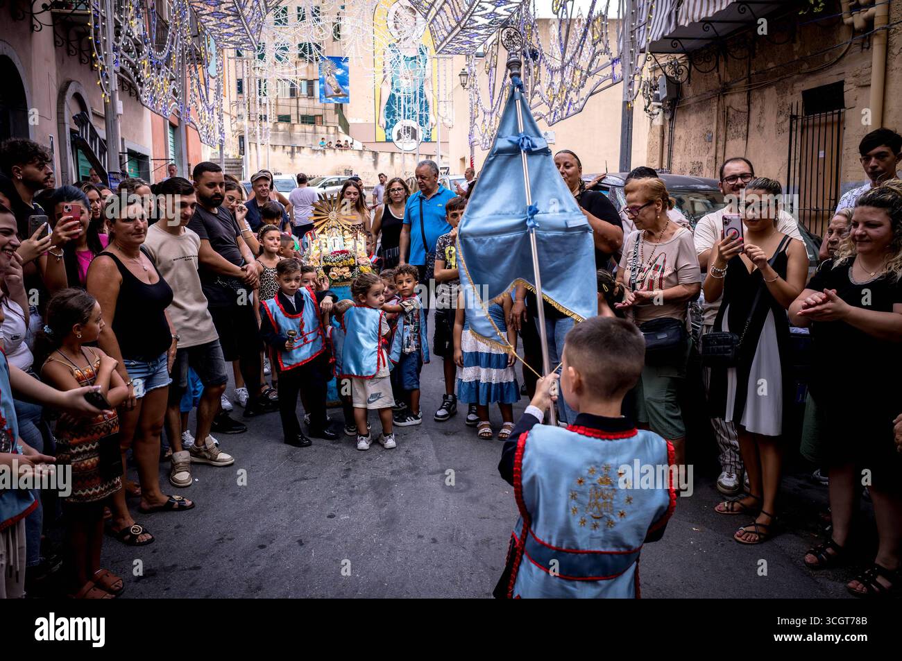 Children s procession with the ferculum of Maria SS. Assunta PALERMO ...