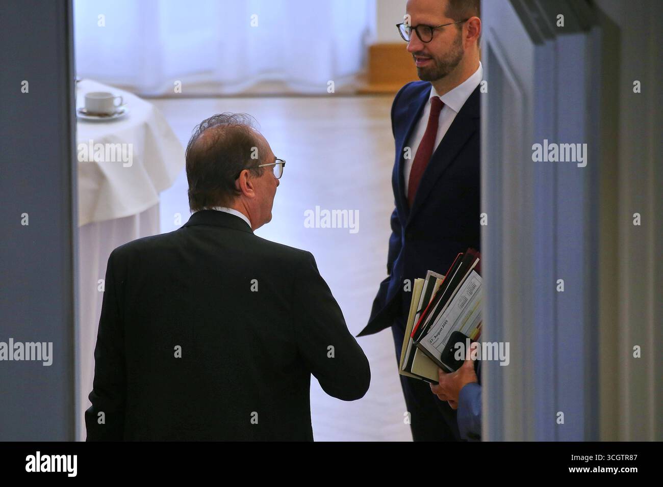 Berlin, Deutschland, 27.08.2025: Bundesverteidigungsministerium: Kabinettssitzung ...