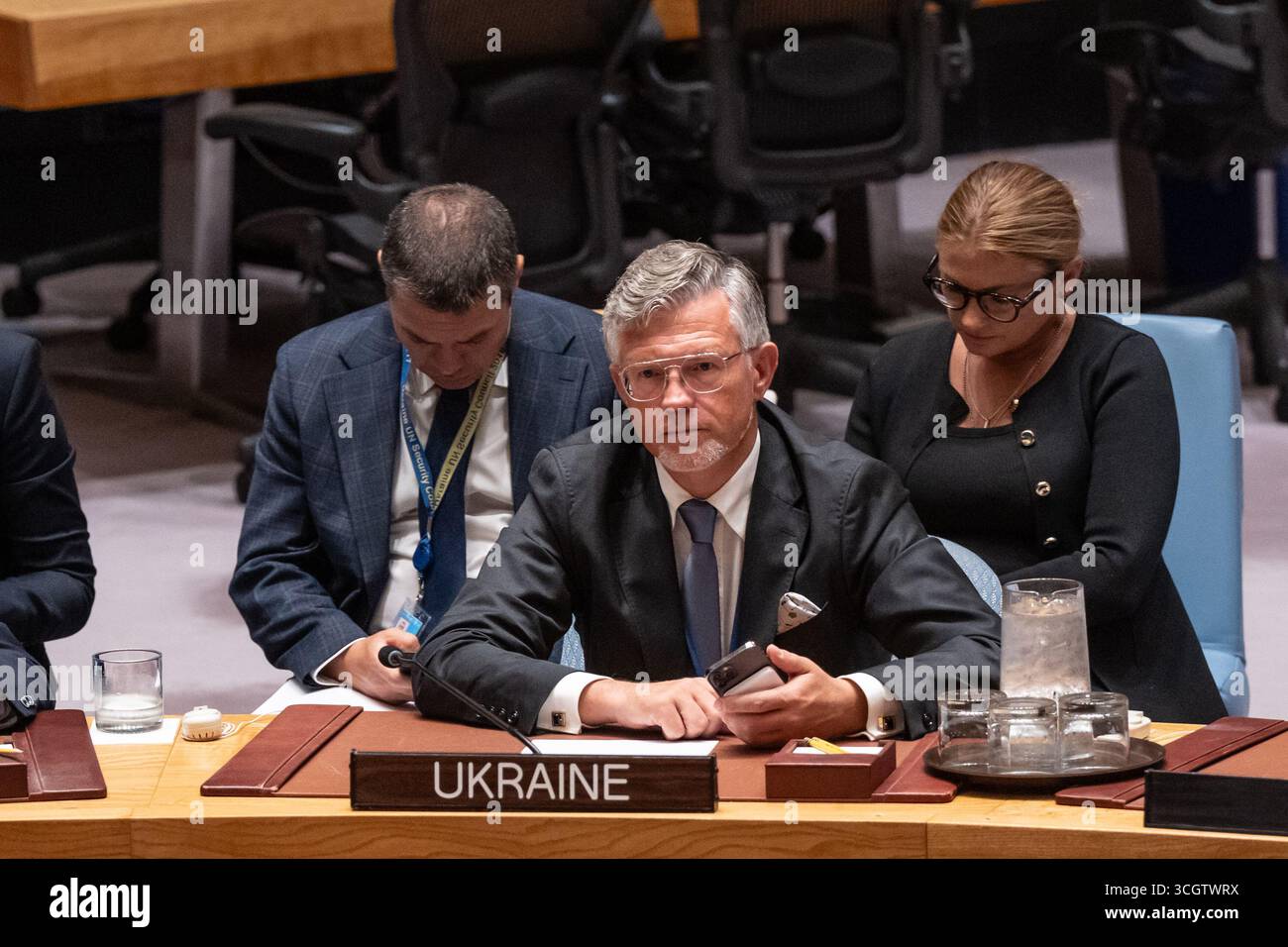 Ambassador Andrii Melnyk of Ukraine attends emergency SC meeting on ...