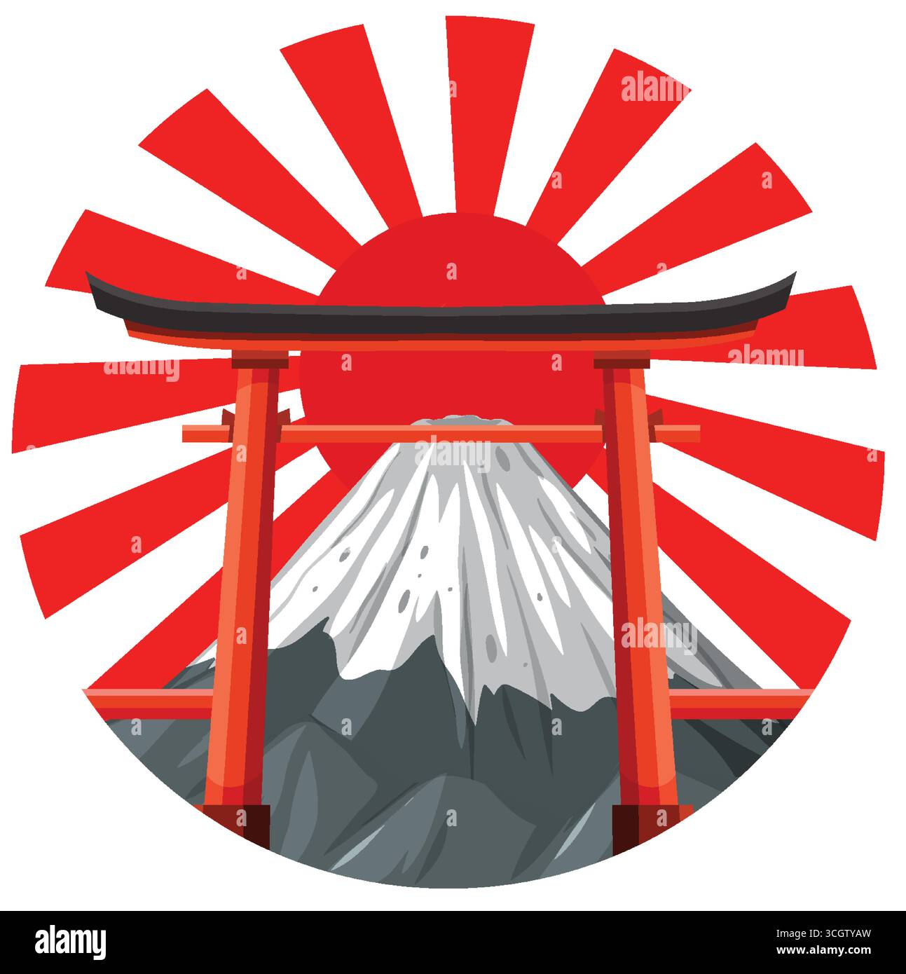 Stylized torii gate Stock Vector Images - Alamy