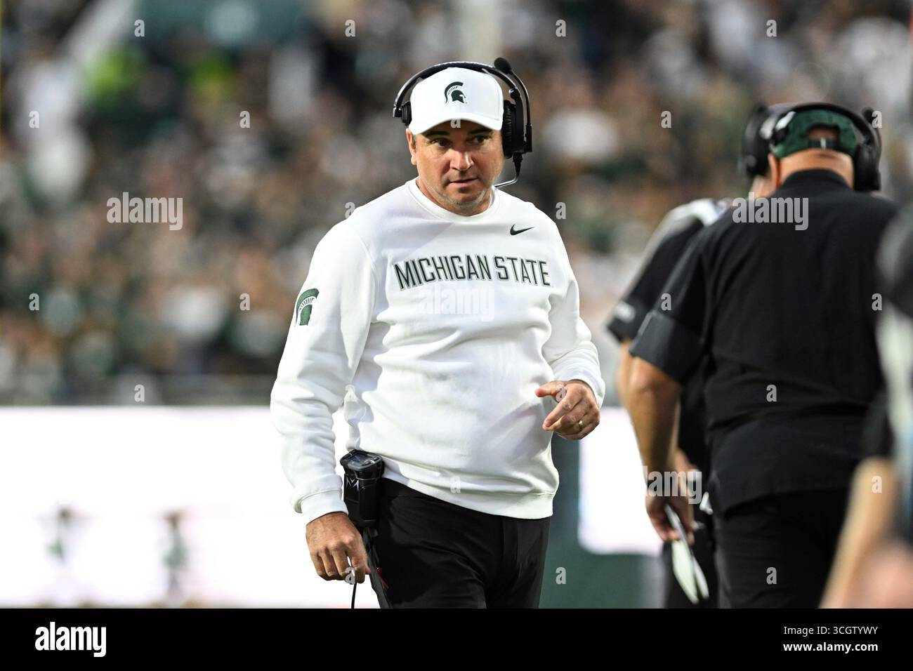 EAST LANSING, MI - AUGUST 29: Michigan State Spartans head coach ...