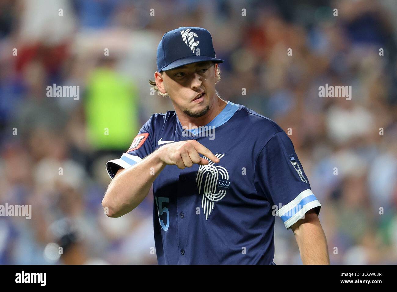 August 29, 2025: Kansas City Royals relief pitcher Taylor Clarke (45 ...