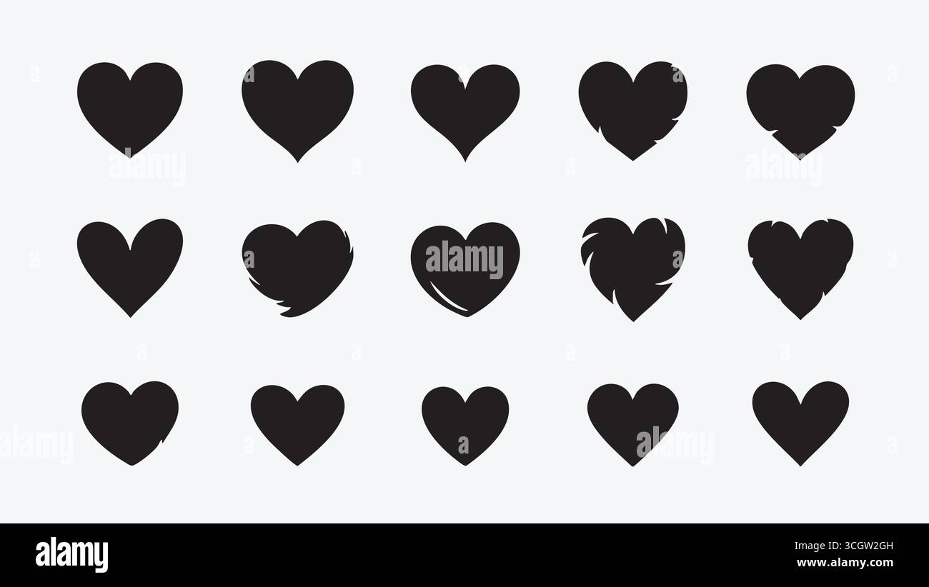 Red pink love heart Black and White Stock Photos & Images - Alamy