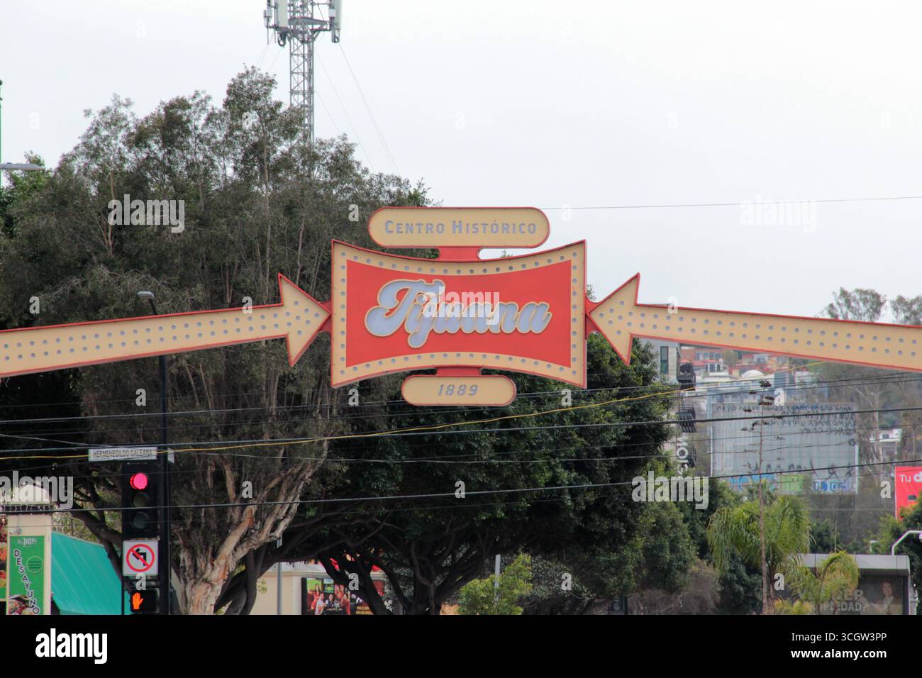Tijuana, Baja California, Mexico - Mar 14, 2025: Tijuana sign on ...