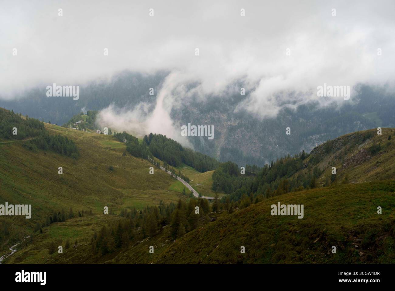 Clouds rising in the morning seen from the Grossglockner ...