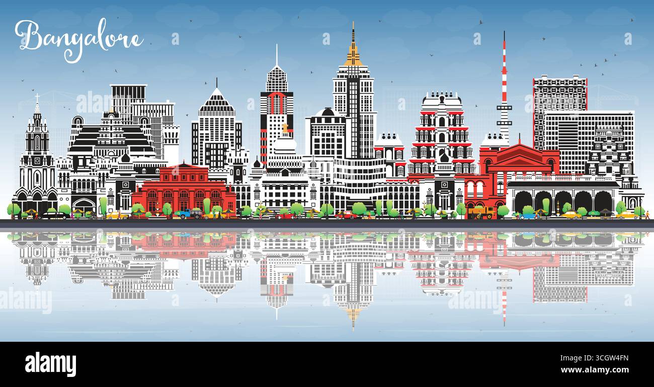 Bengaluru architecture Stock Vector Images - Alamy