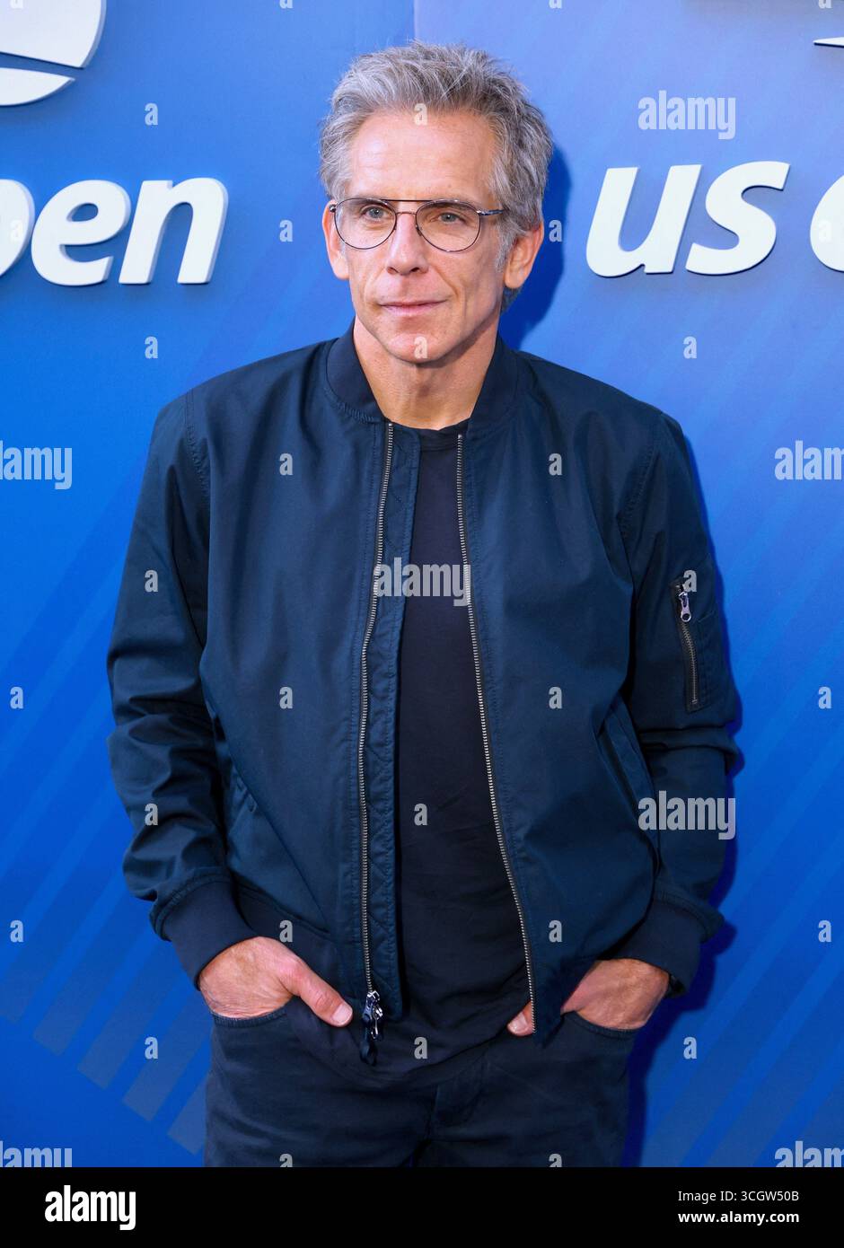 Ben Stiller arrives at the US Open in New York on August 29, 2025 ...