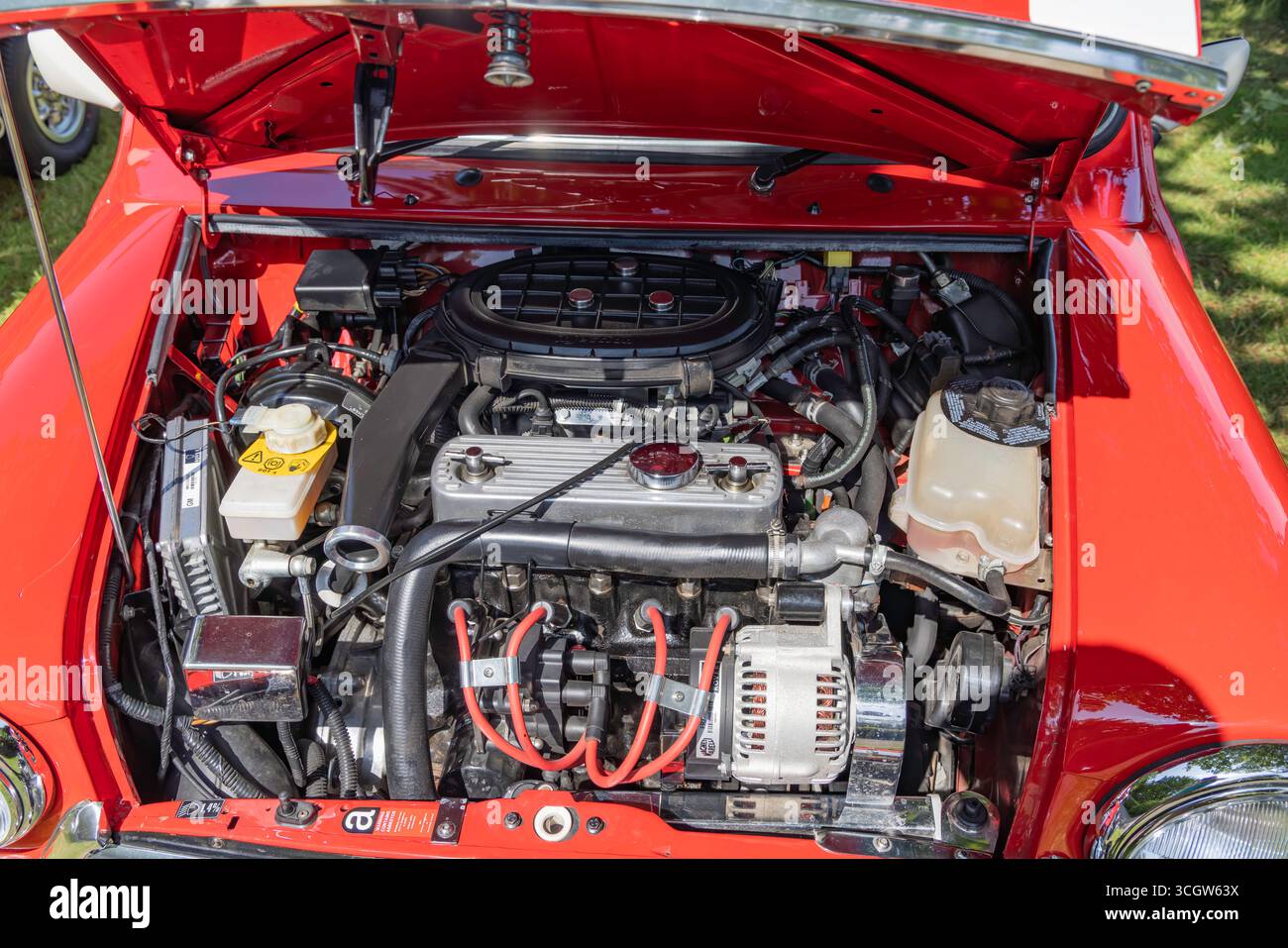 Mini engine bay Stock Photo - Alamy