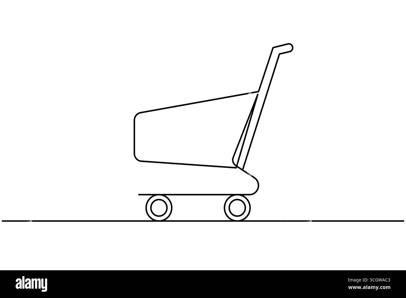 Minimalistic cart art Cut Out Stock Images & Pictures - Alamy