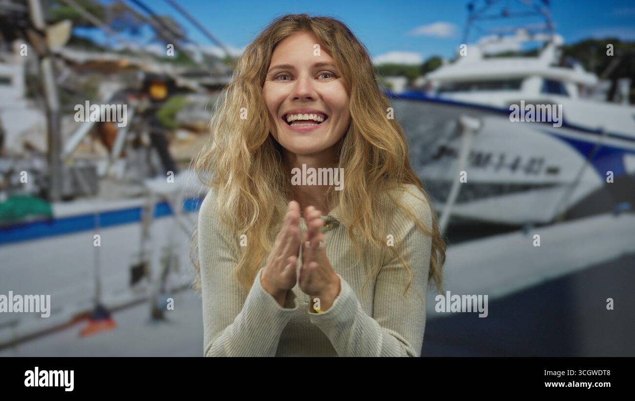 Woman hands clapping marina hi-res stock photography and images - Alamy