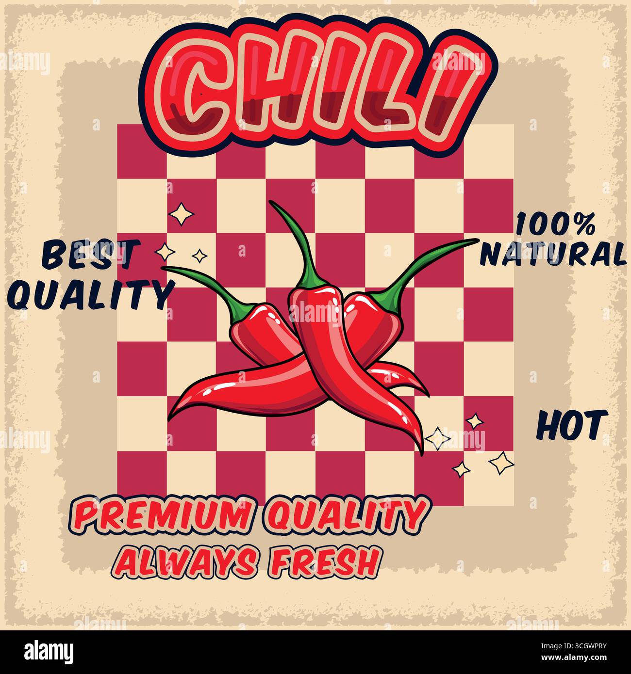 Classic chili drawing hi-res stock photography and images - Alamy