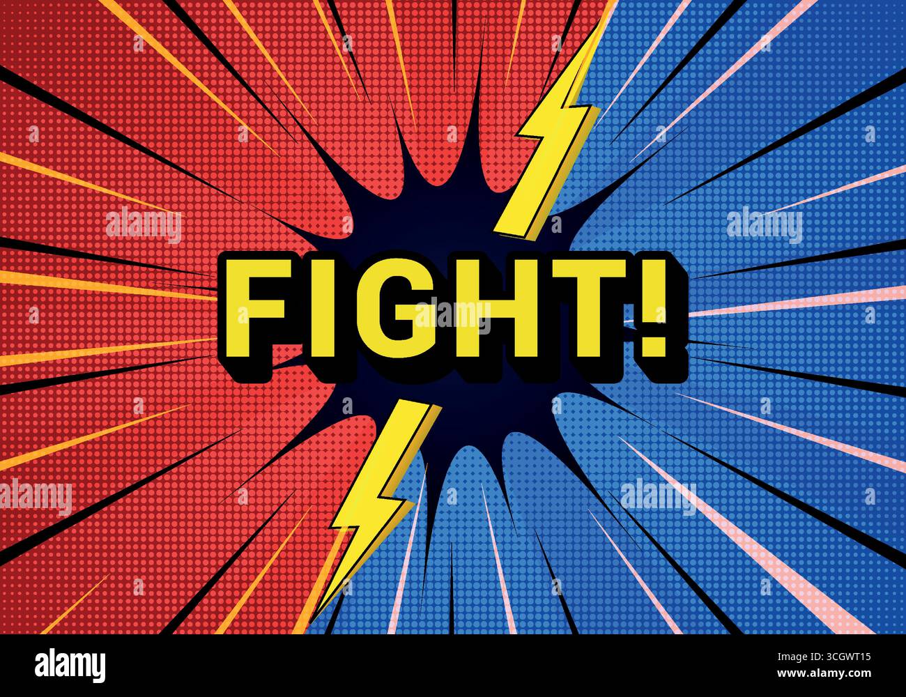 Versus in comic style Stock Vector Images - Alamy