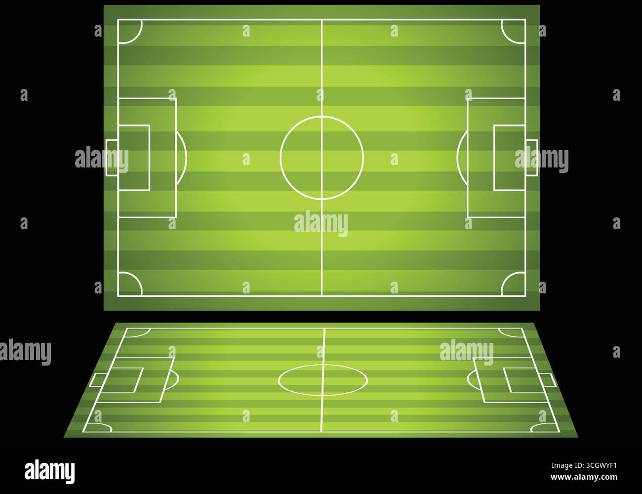 soccer field vector illustration Stock Vector Image & Art - Alamy