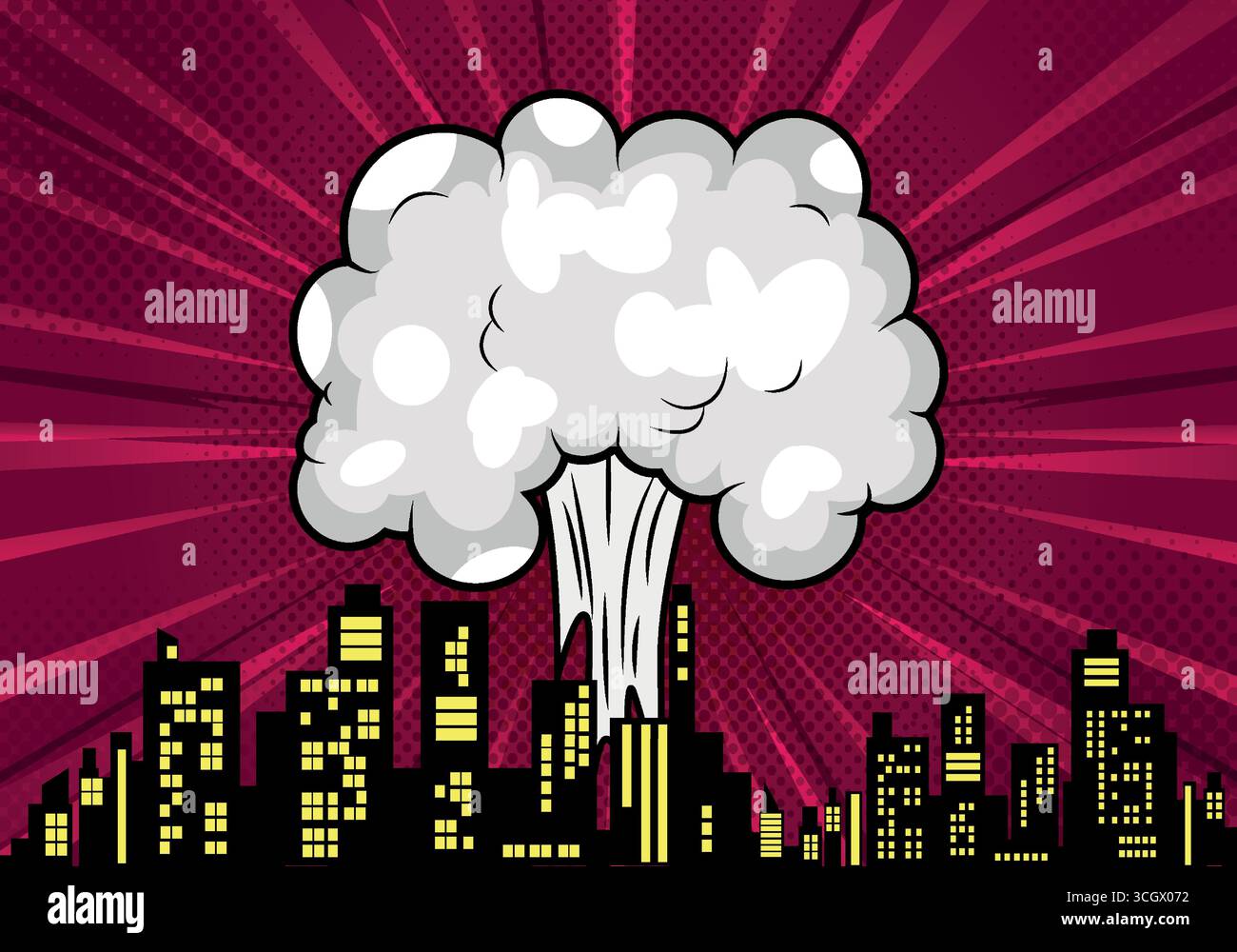 Cartoon style icon nuclear Stock Vector Images - Alamy