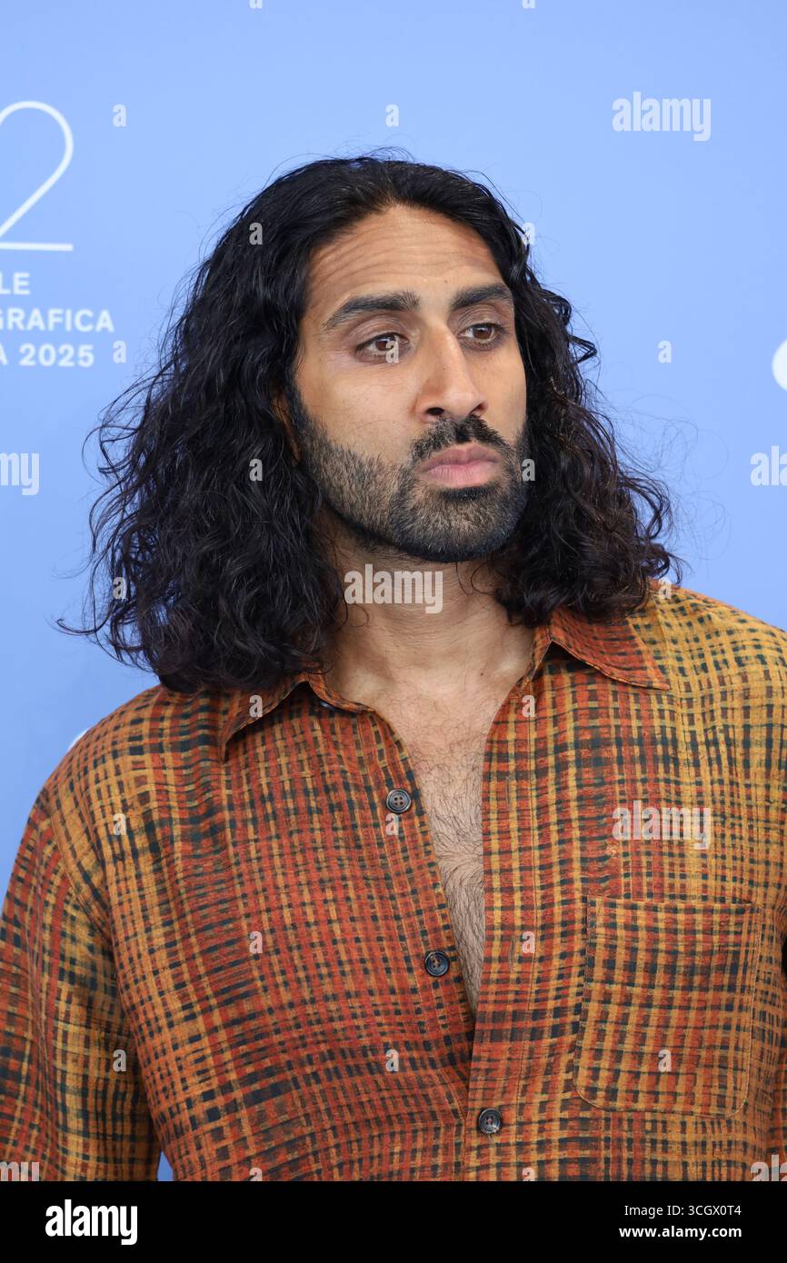 Venice, Italy, 30th August, 2025. Amar Chadha-Patel at the photo call ...