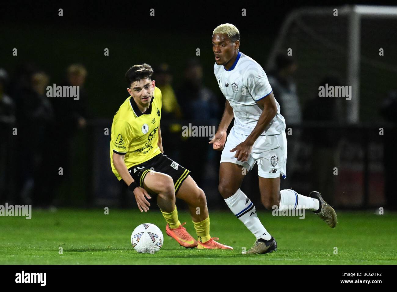 Dan Hall of Auckland FC (left) during the Australia Cup match between ...