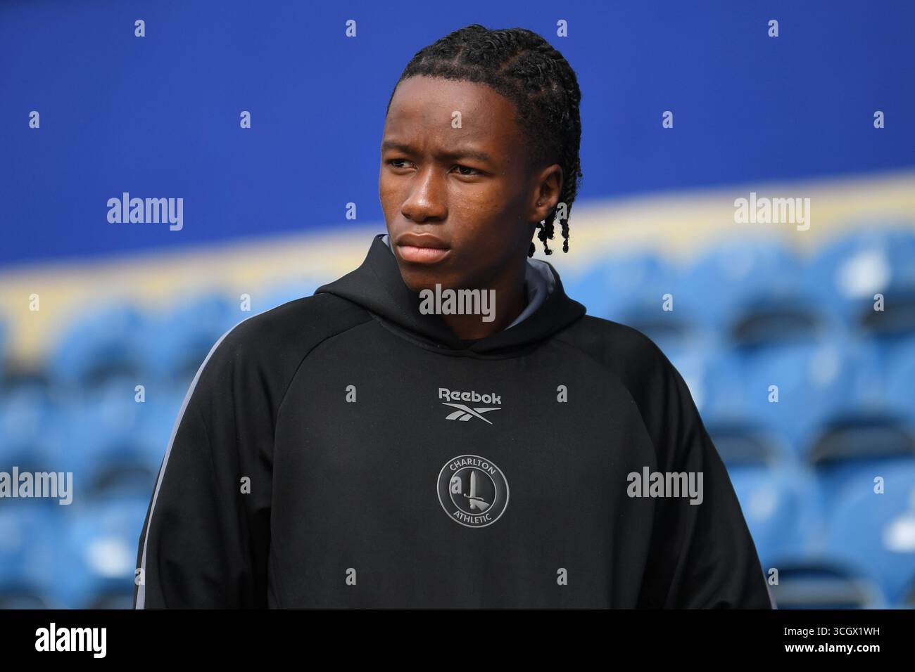 London, England. 30th Aug 2025. Ibrahim Fullah before the Sky Bet EFL ...