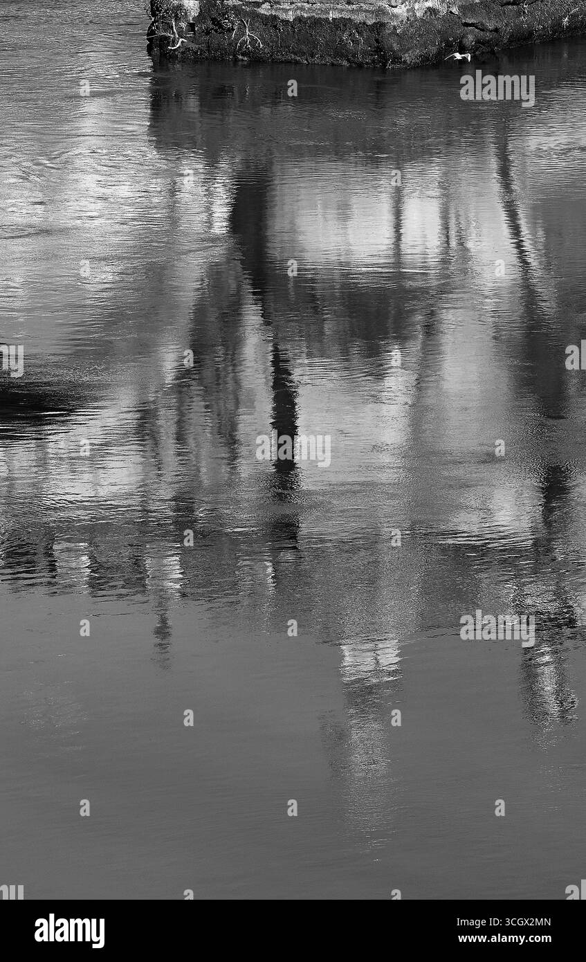 Reflection sky bridge in Black and White Stock Photos & Images - Alamy