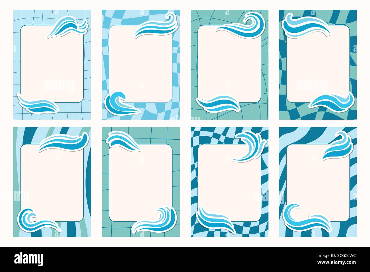 Blue ocean water color foam Cut Out Stock Images & Pictures - Alamy