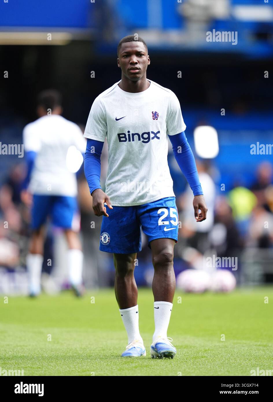 Chelsea's Moises Caicedo before the Premier League match at Stamford ...