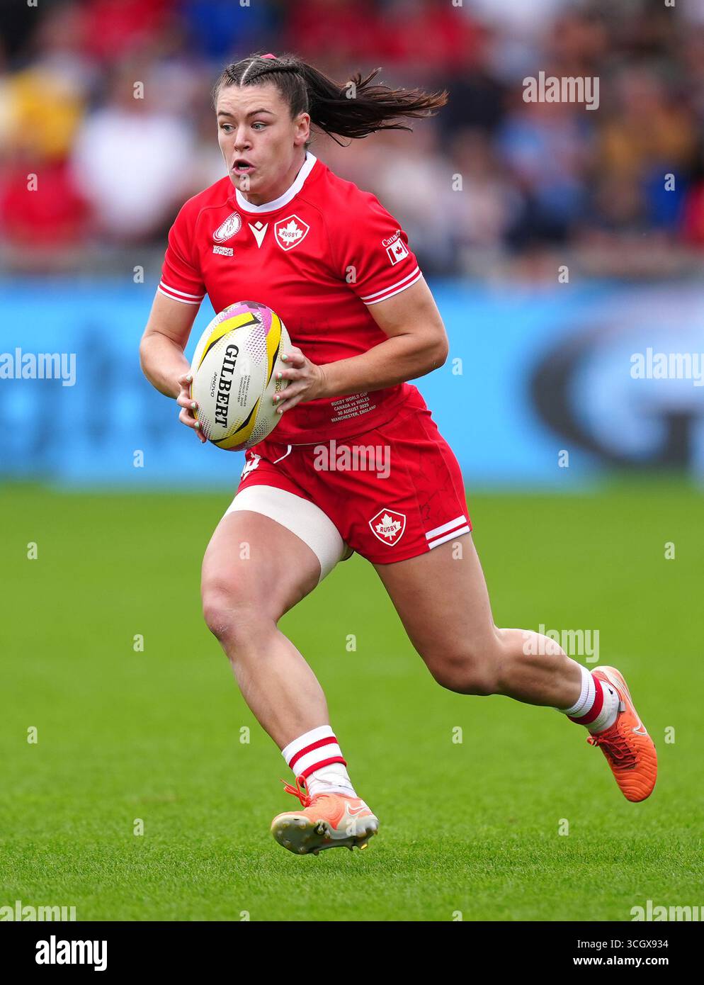 Canada's Alysha Corrigan in action during the Women's Rugby World Cup ...