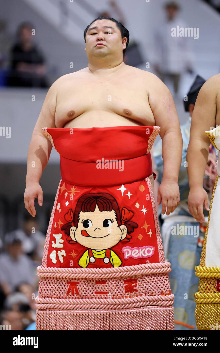 Tokyo, Japan. 28th Aug, 2025. Shodai Sumo : Tachikawa Tachihi Sumo ...