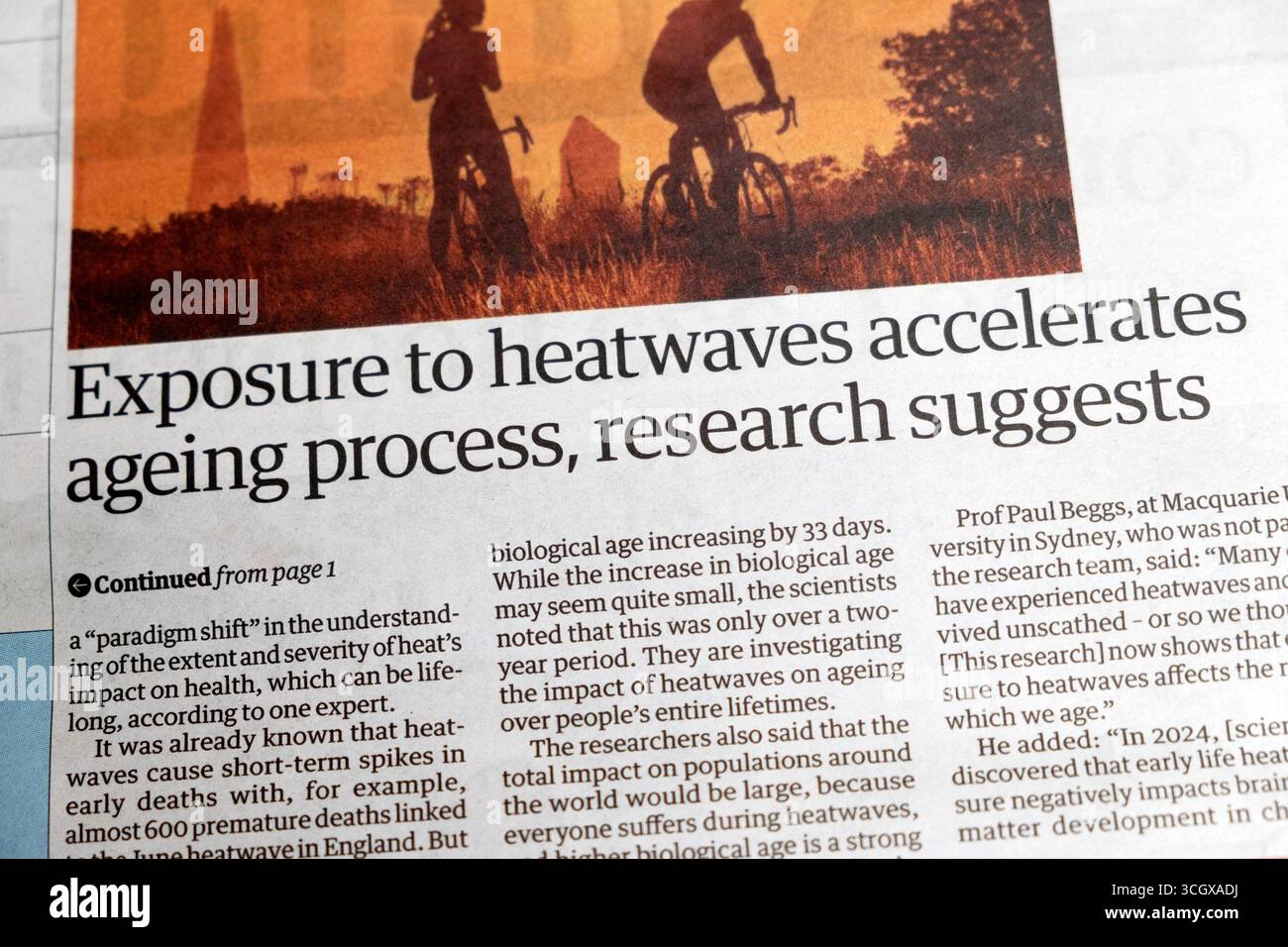 'Exposure to heatwaves accelerates ageing process, research suggests ...