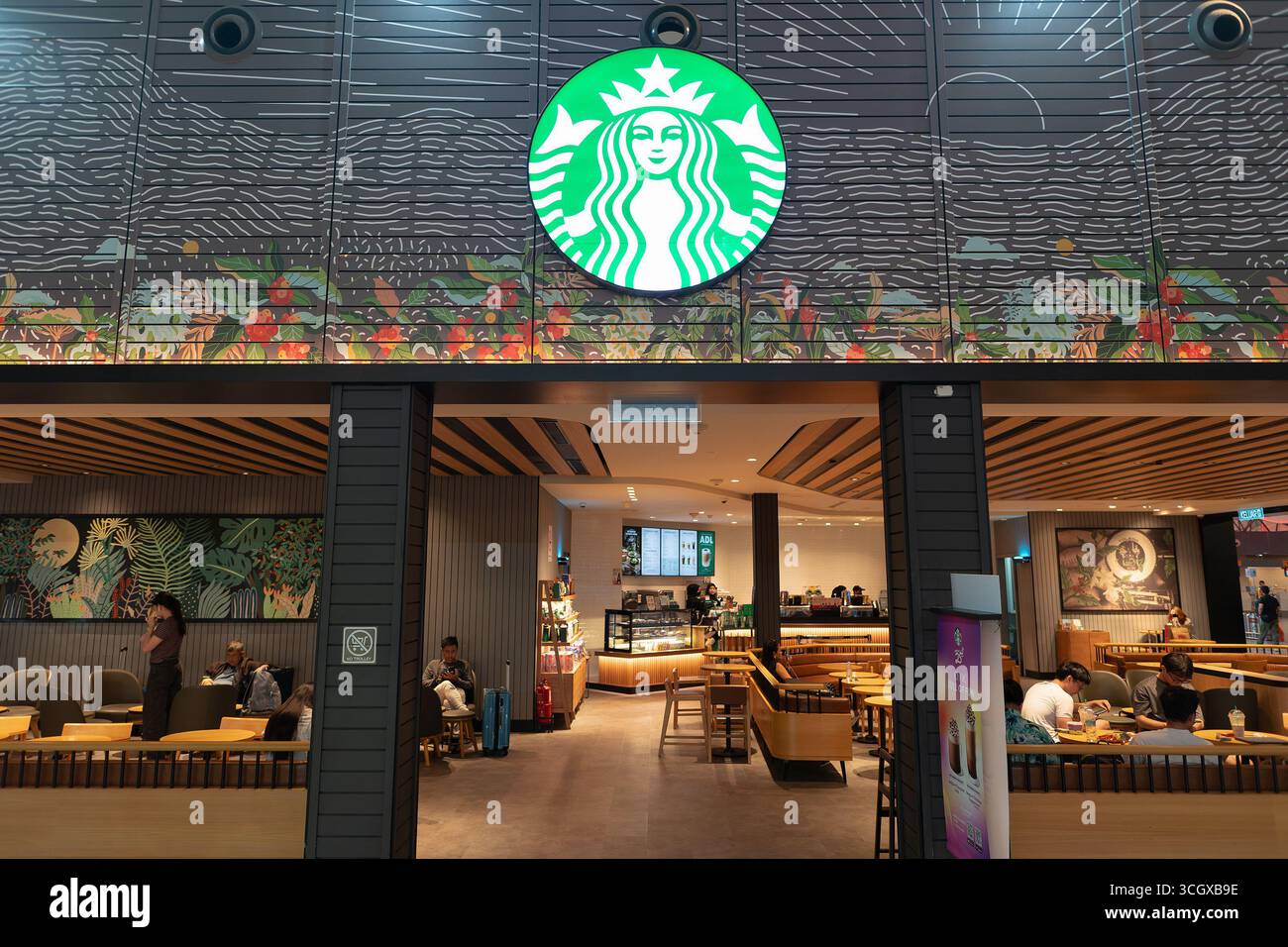 Sepang, Malaysia - August 25, 2024: The entrance of a Starbucks coffee ...