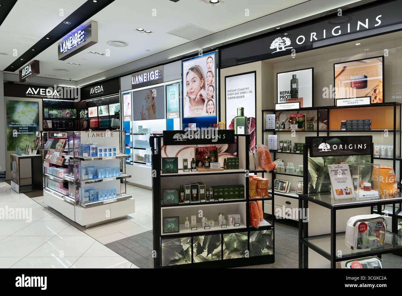 Langkawi, Malaysia - July 20, 2024: beauty products displayed at a ...