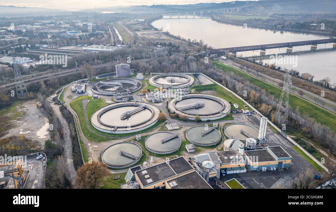 Eco friendly aerial view wastewater hi-res stock photography and images ...