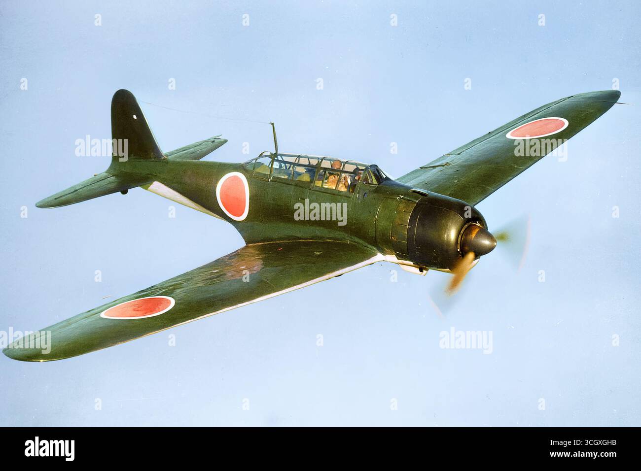 Nakajima B5N "Kate" in flight - Japanese World War II Torpedo Bomber ...