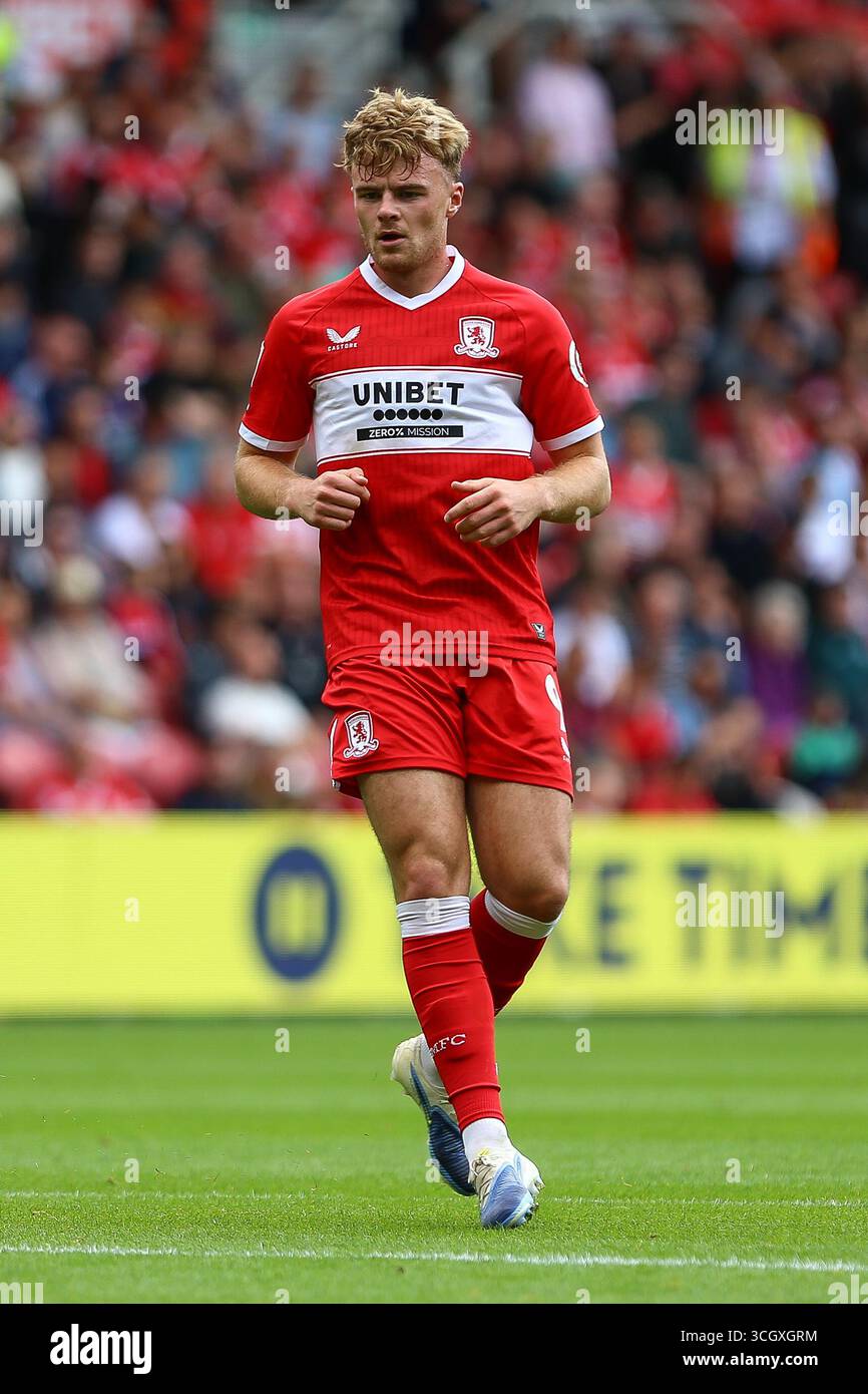 Tommy Conway of Middlesbrough in action during the Sky Bet Championship ...