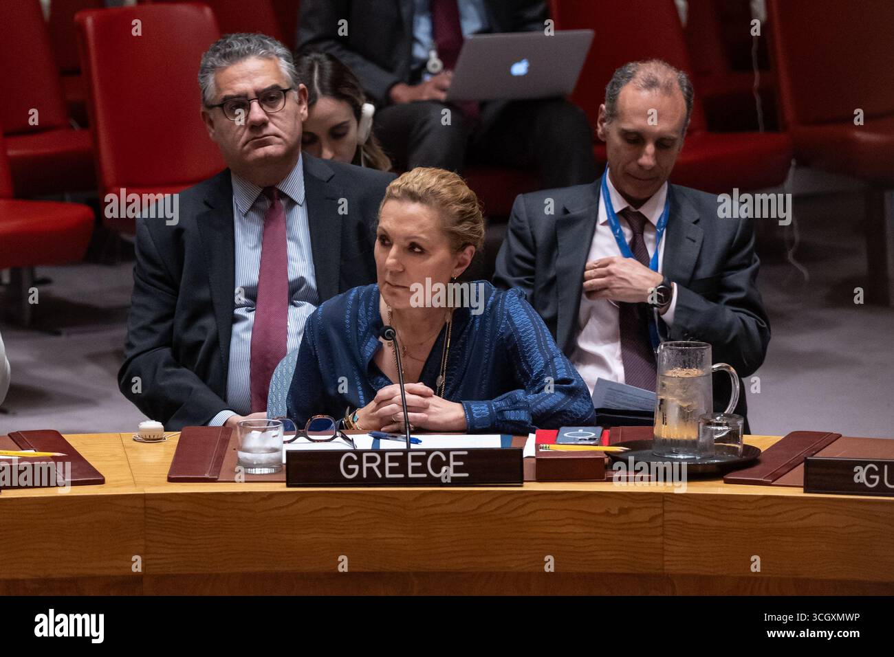 Ambassador Aglaia Balta of Greece attends emergency SC meeting on ...