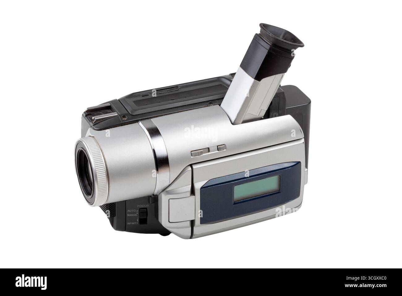 Retro handheld camcorder video camera with flip viewfinder and tape ...