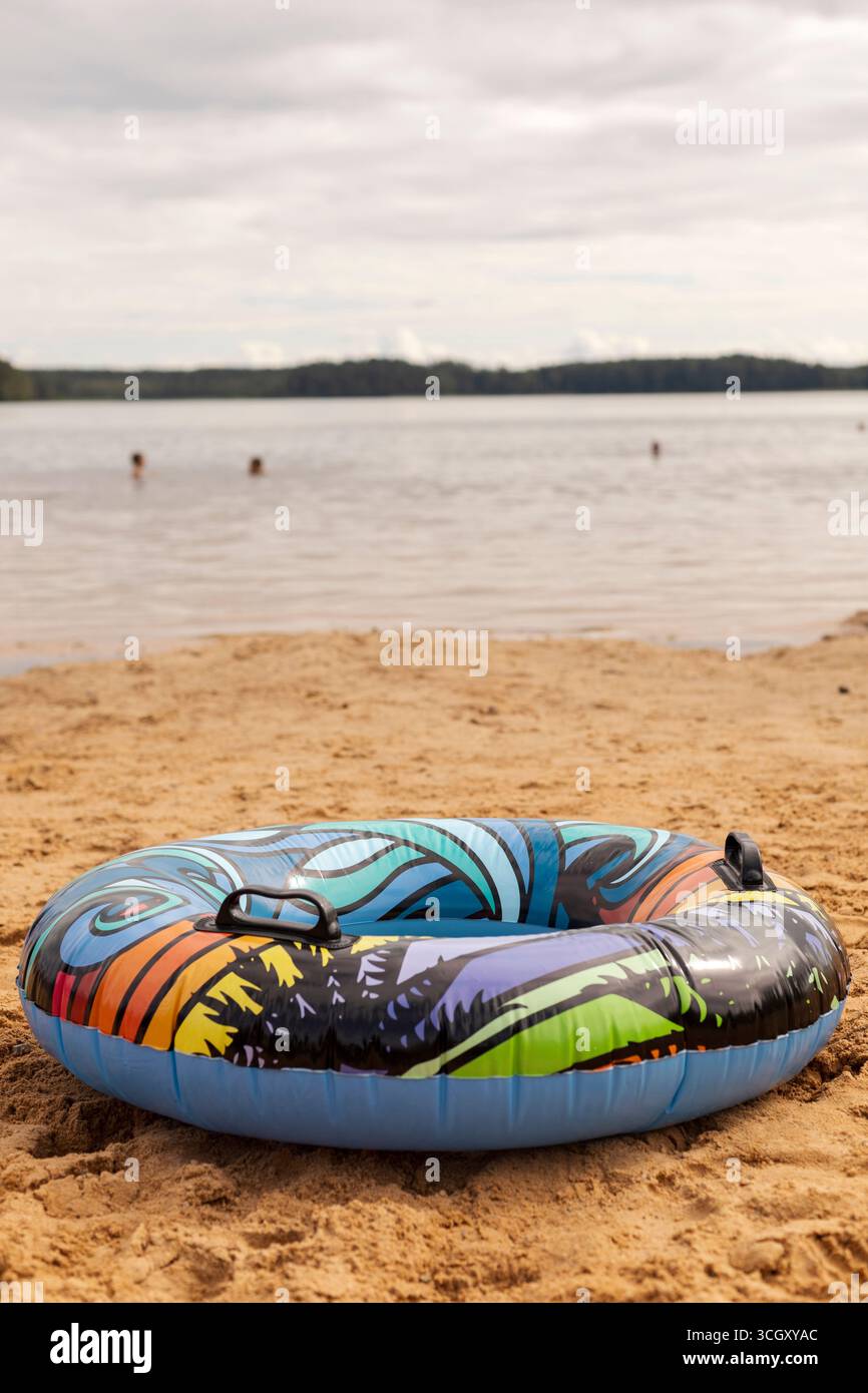 Vibrant inflatable ring placed hi-res stock photography and images - Alamy