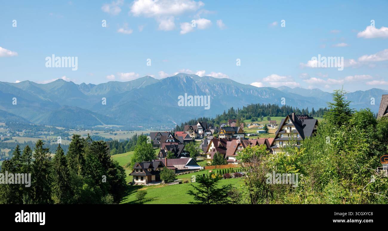 Zakopane panoramic drone poland summer hi-res stock photography and ...