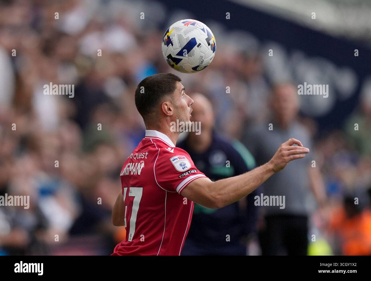 Wrexham's Ryan Longman controls the ball before the Sky Bet ...