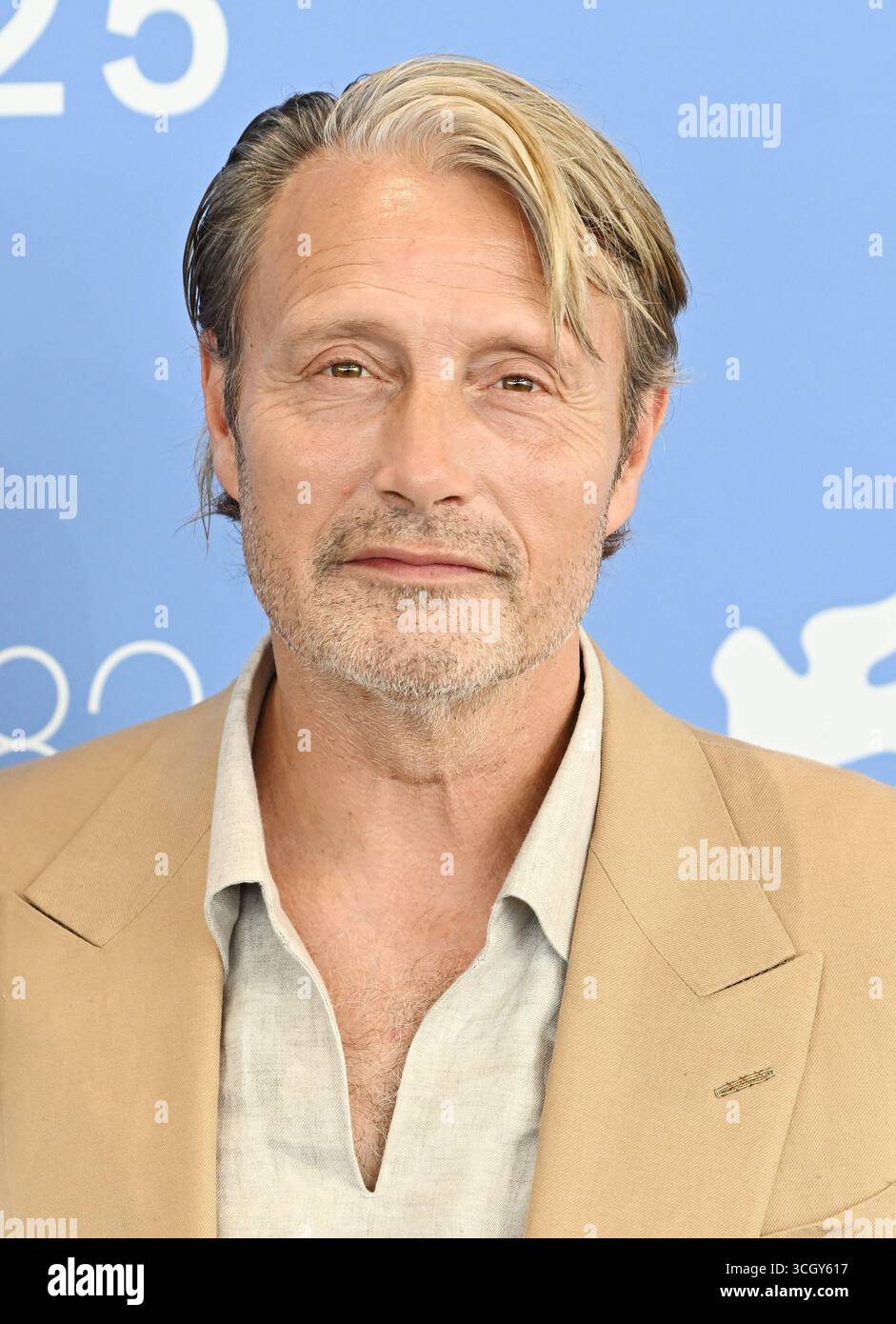 Danish actor Mads Mikkelsen attends a photo call for The Last Viking at ...