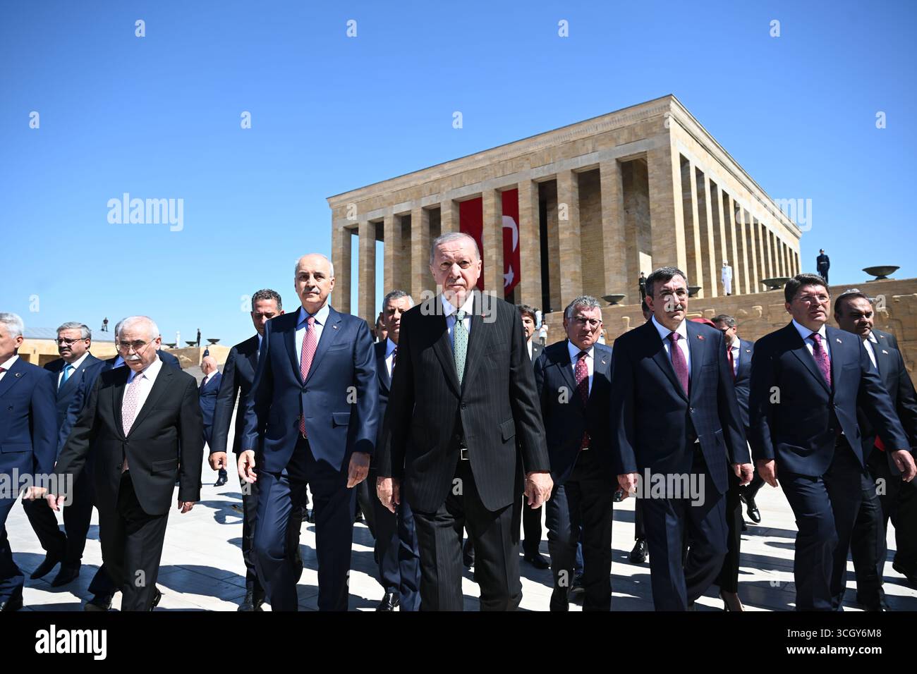 (250830) -- ANKARA, Aug. 30, 2025 (Xinhua) -- Turkish President Recep ...