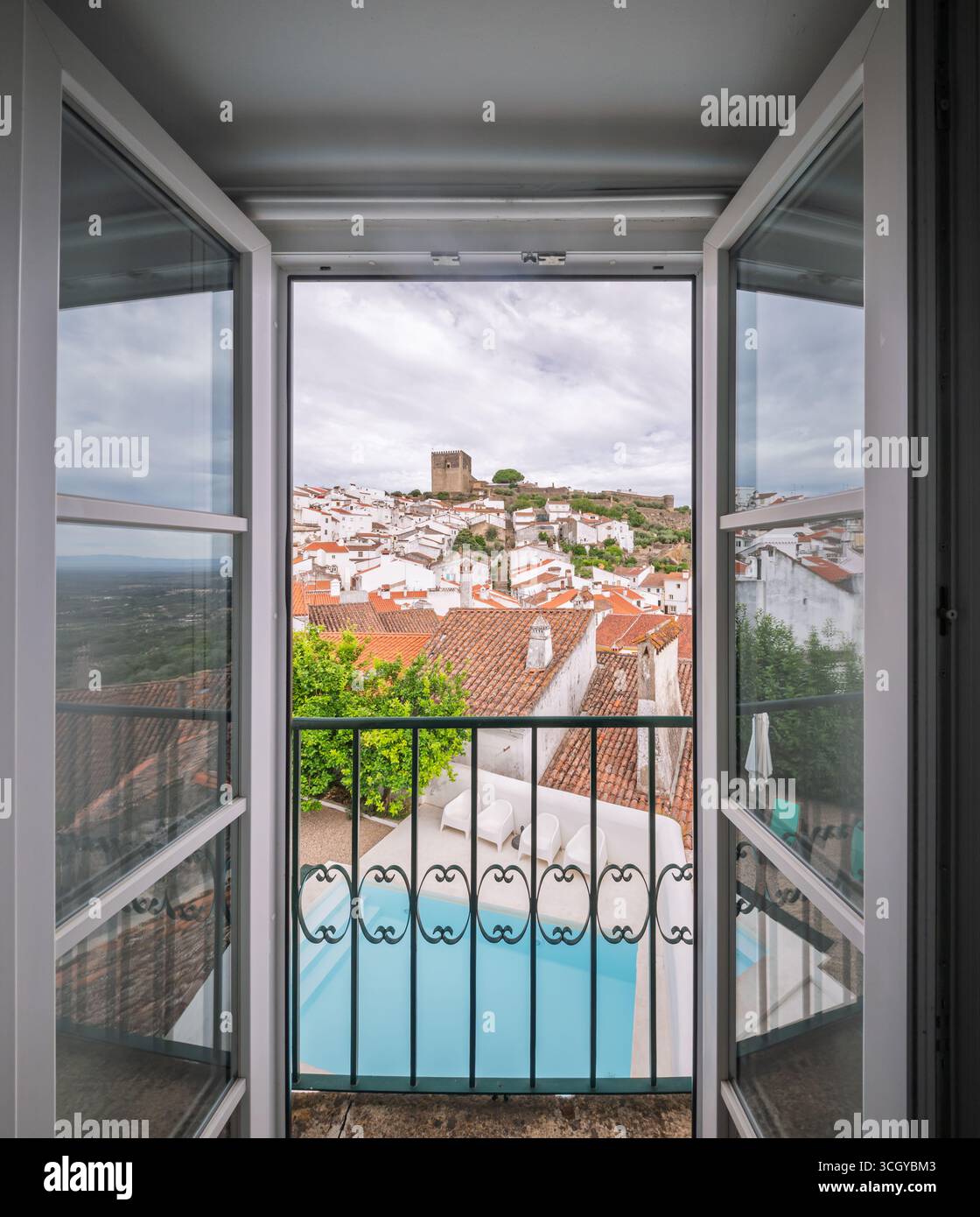 Experience the peaceful beauty of Castelo de Vide with whitewashed ...