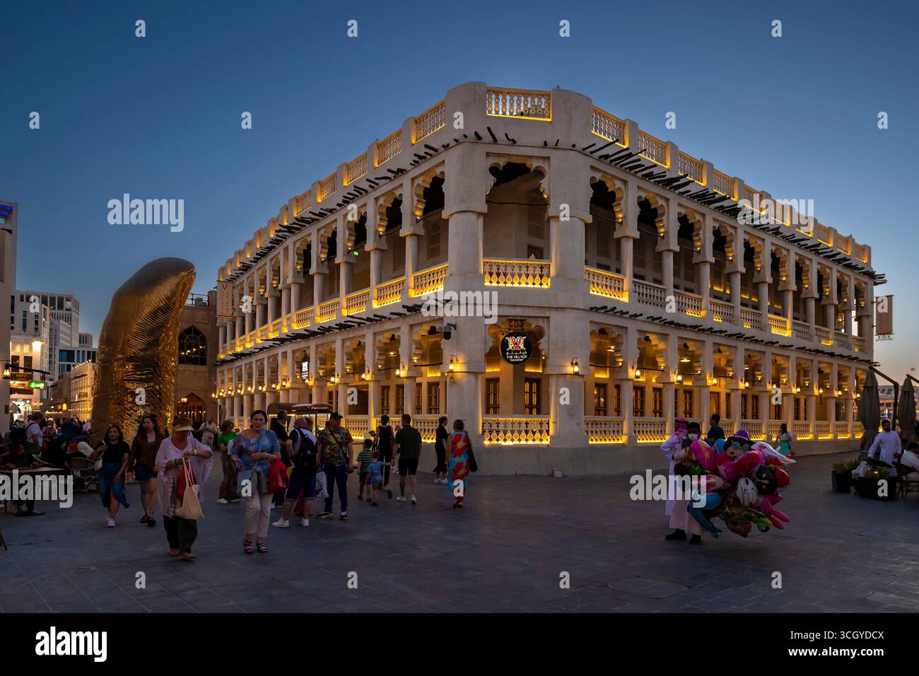 Doha Old Town, Souq Waqif, Qatar, Qatar Stock Photo - Alamy