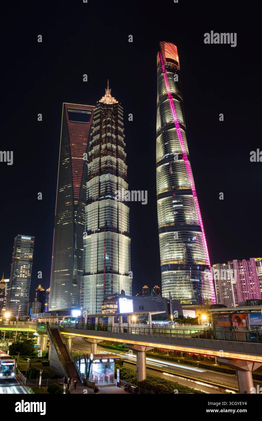 Shanghai World Financial Center, Jin Mao Tower, Pearl Tower, Shanghai ...