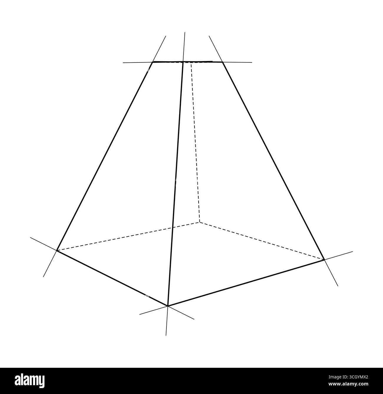 Geometric Perspective Lines. Vector Stock Vector Image & Art - Alamy